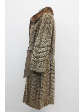 Jackets & Coats | Scrap Item Brown Lamb Fur Coat Jacket Mink Collar Fur ...